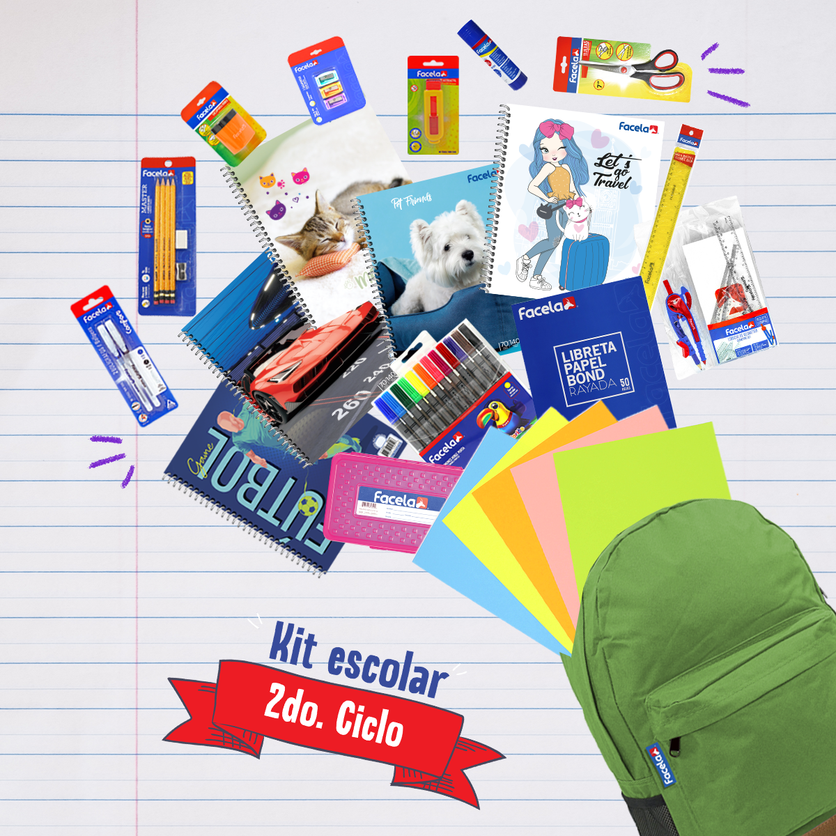 KIT ESCOLAR 2do CICLO – Facela