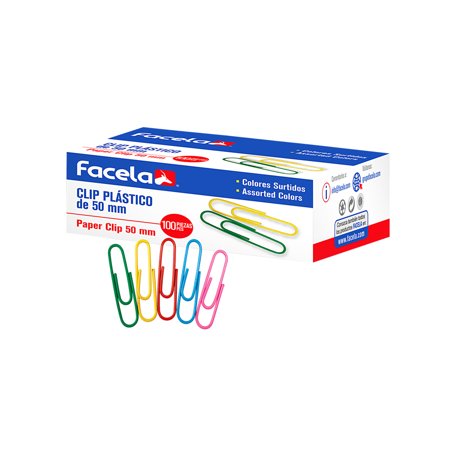 Clips De Papel De Colores CLIPS DE COLORES GRANDE X 20 5113 — El