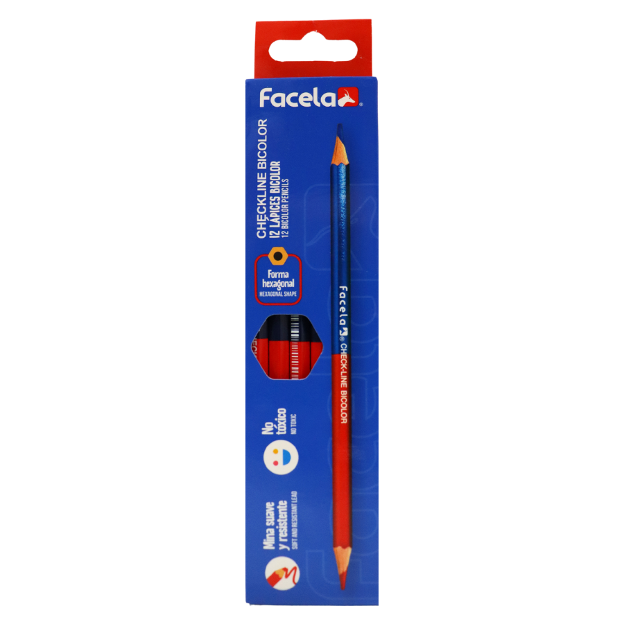 Lápiz Checkine Bicolor – Facela