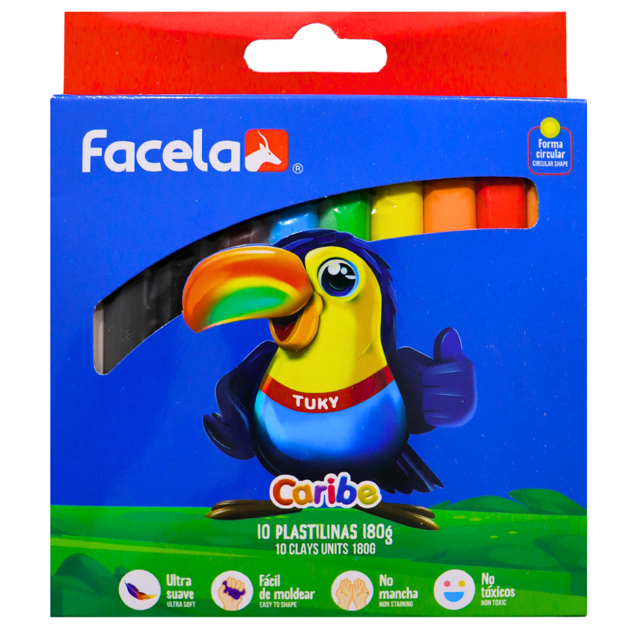 Plastilina Mágica Caribe 10U – Facela