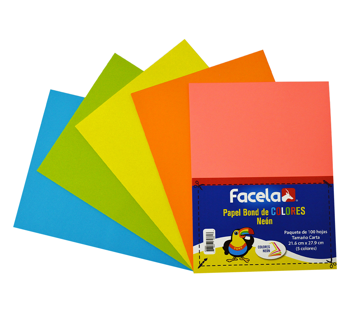 PAQUETE PAPEL BOND COLORES – Facela